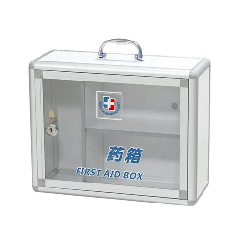 Upright Aluminum First Aid Box KLS-11-002 - KingLandMeds